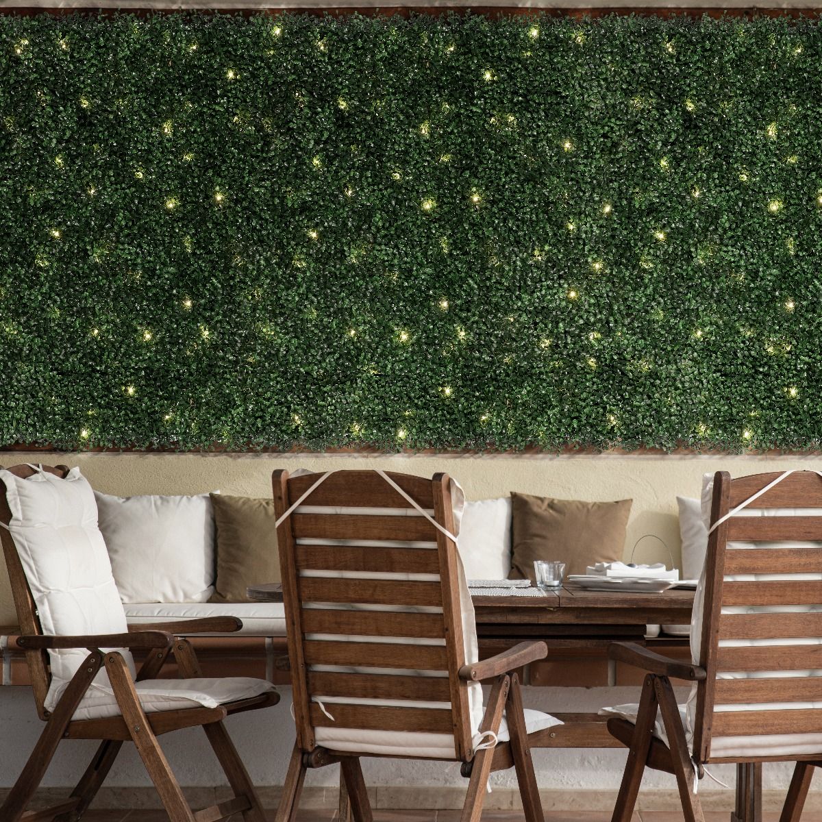 Boxwood Hedge Mat with Lights 4-Pack | Artificial Hedges | Golden Select